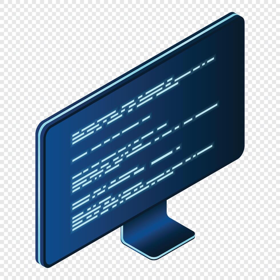 Isometric monitor. Computer monitor isometric desktop. Modern monitor. illustration 43505927 ...