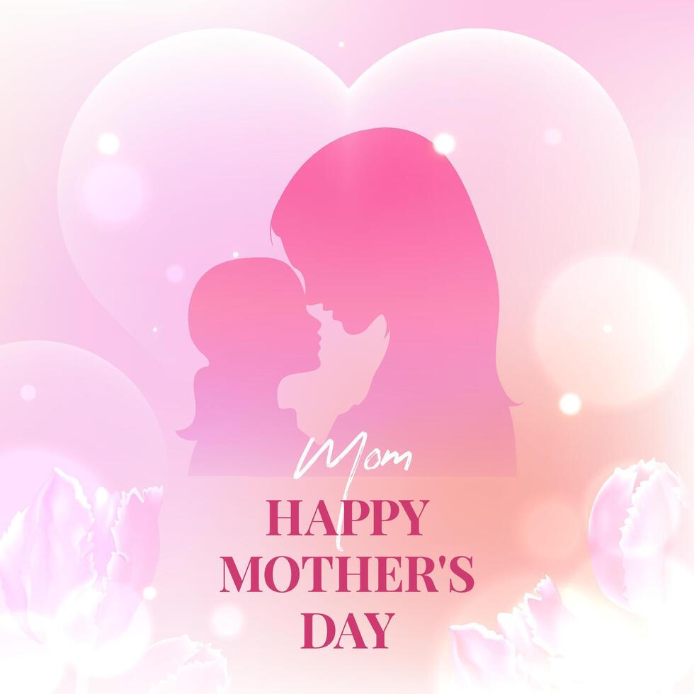 Elegant Mothers Day Greeting Design Template 43507235 Vector Art At