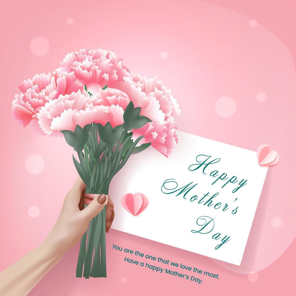 Elegant Mother's Day greeting design template 43507249 Vector Art at Vecteezy