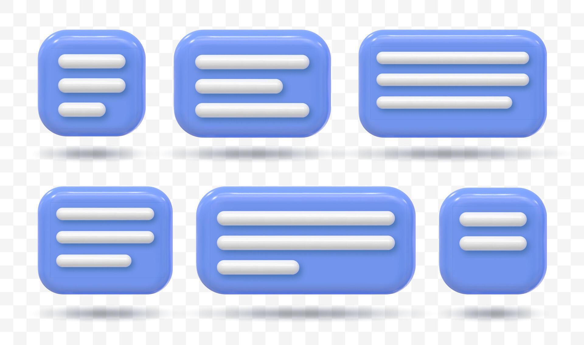 3D Icons isolated text message illustration 43510705 Vector Art at Vecteezy