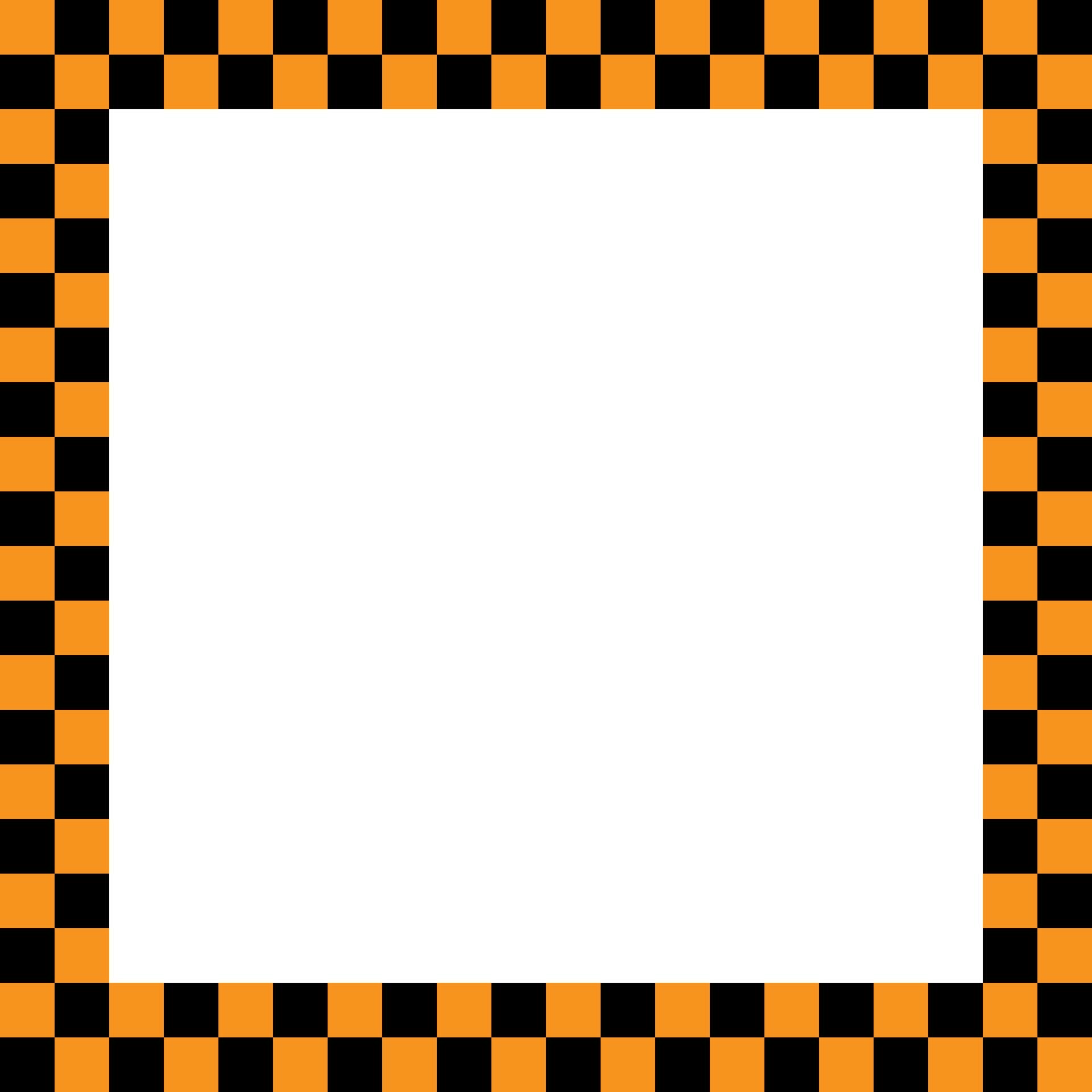 Checkers frame, border in line art style geometric seamless pattern ...