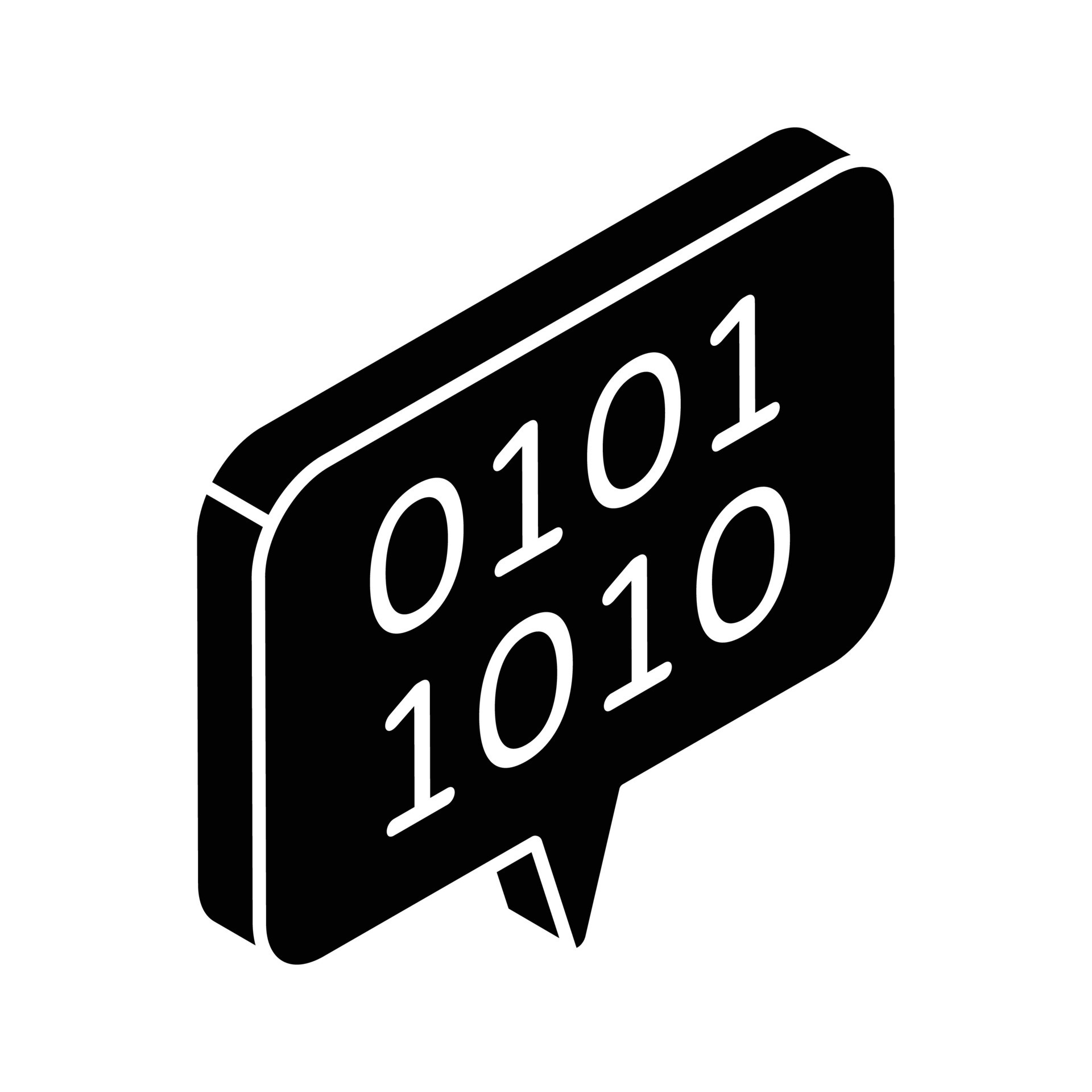 Binary Messages Icon design, Suitable for mobile apps 43512296 Vector ...