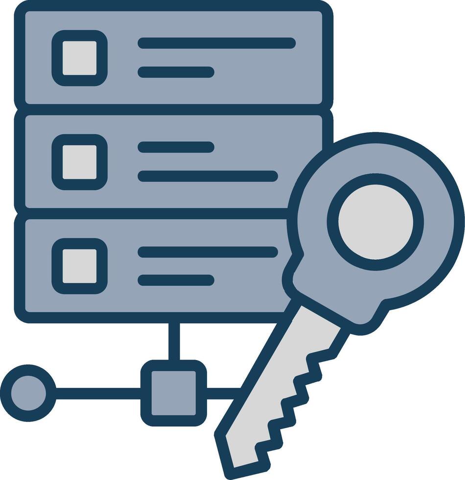 Database Line Filled Grey Icon 43518827 Vector Art at Vecteezy