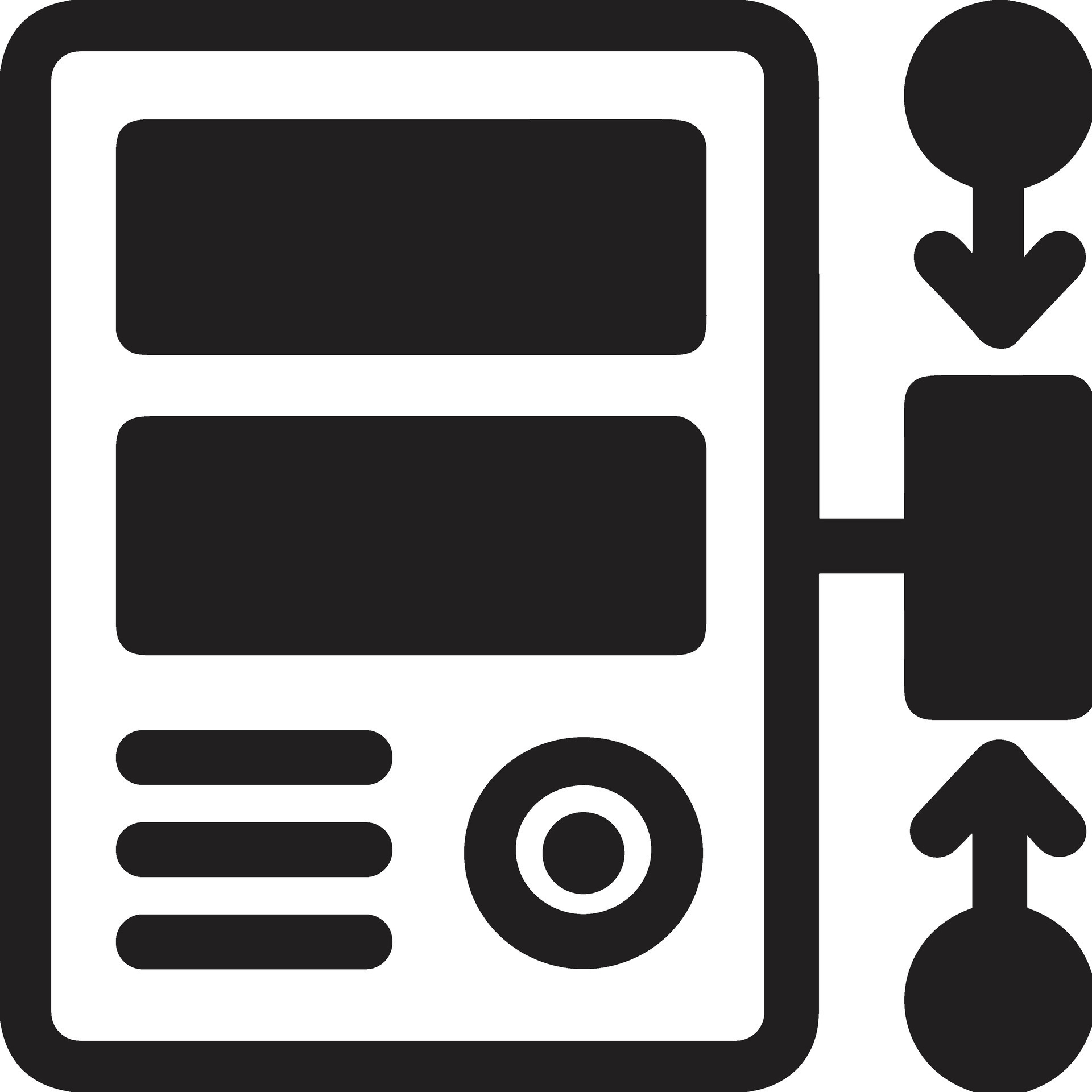 Storage data icon symbol image for database illustration 43520377 ...