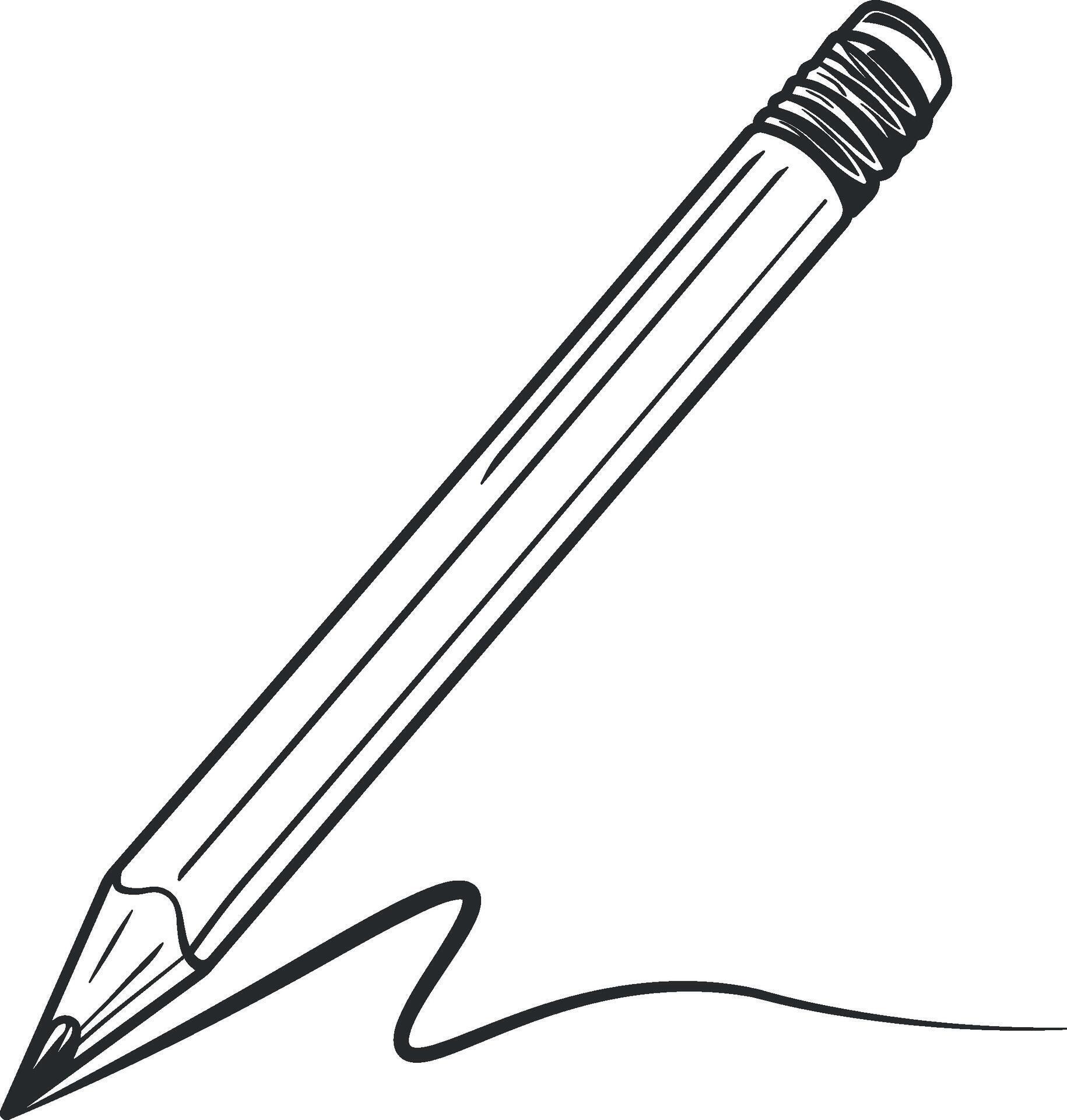 Simple Pencil Drawing Without Background 43524249 Vector Art At Vecteezy