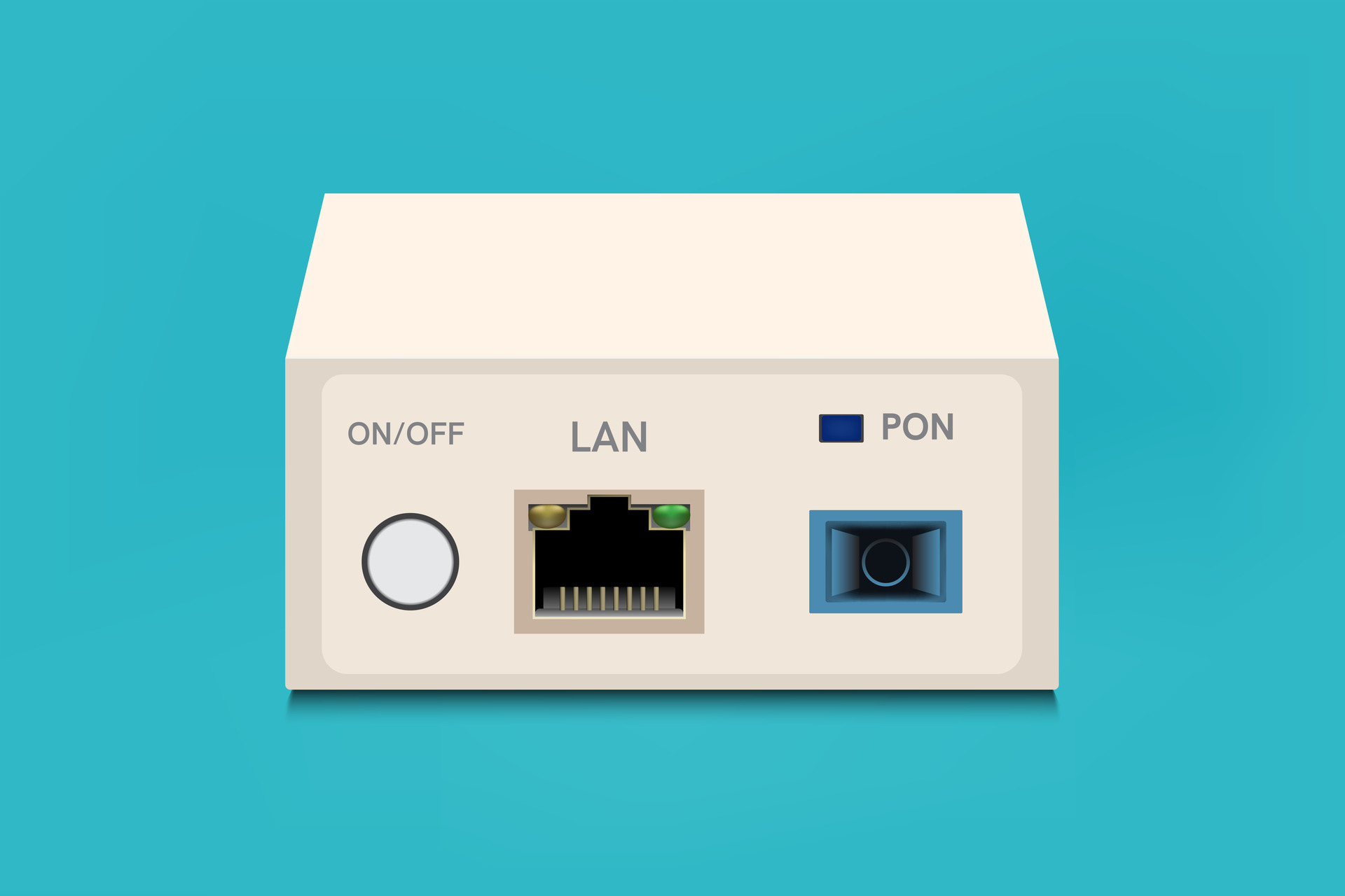 Passive Optical Network Equipment, PON. Optical Network Terminal, ONT ...