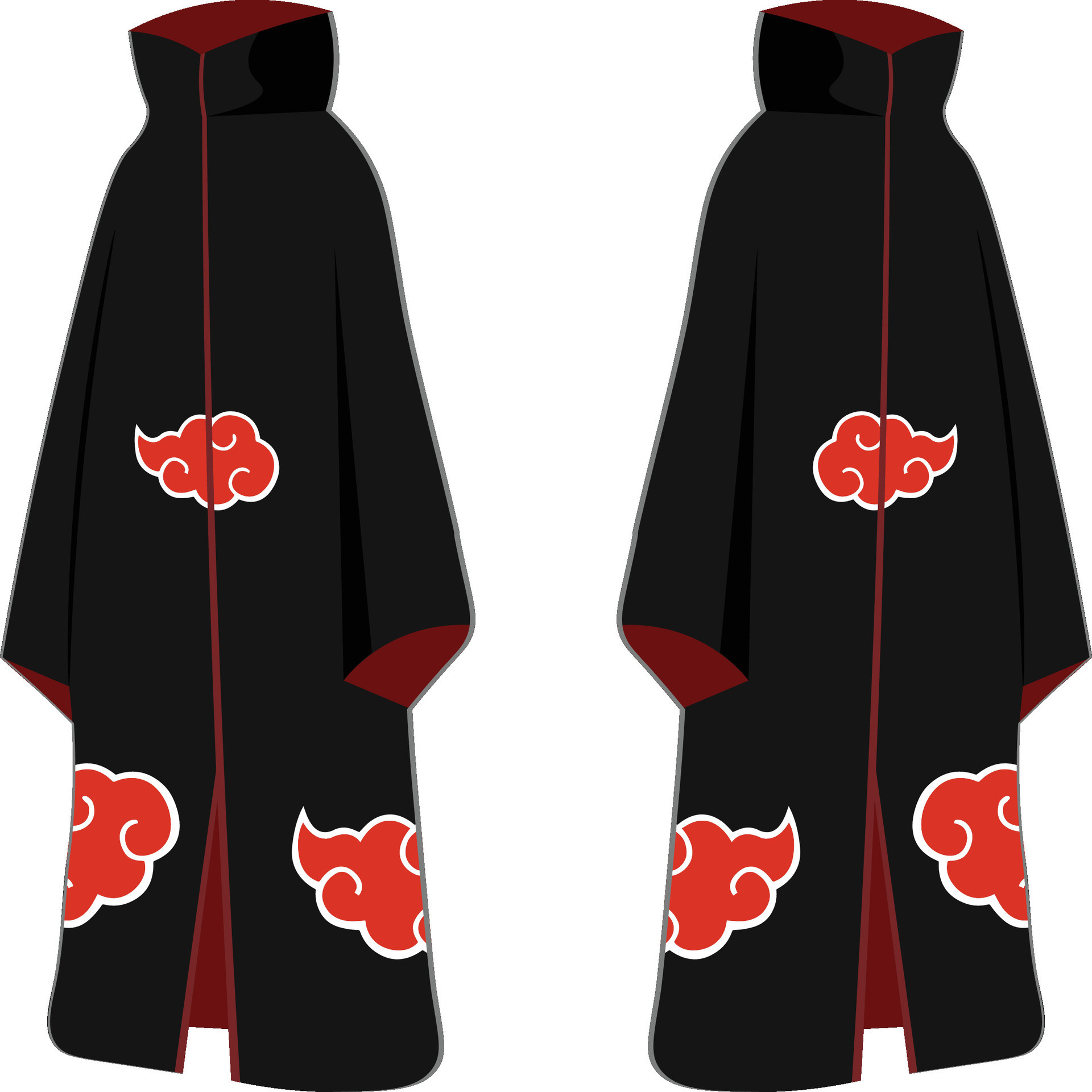 Akatsuki Team Cloak 43533678 Vector Art at Vecteezy