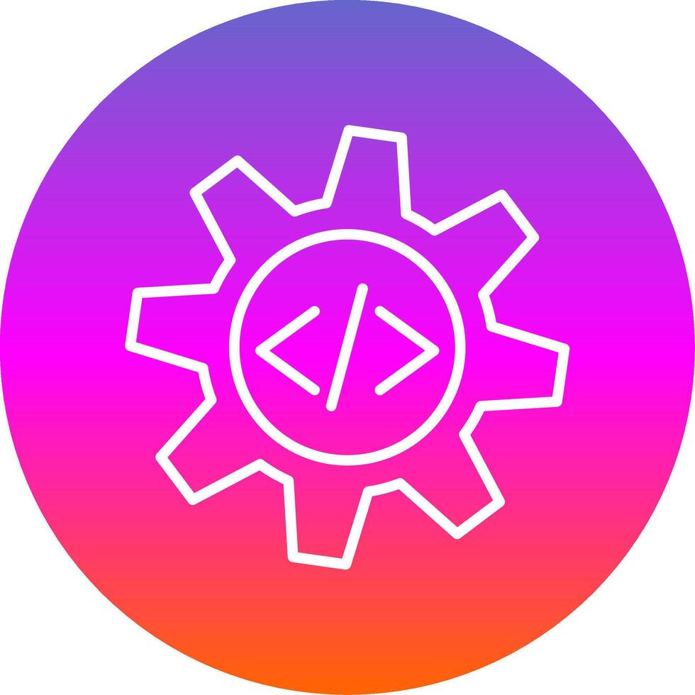 Configuration Line Gradient Circle Icon 43536738 Vector Art at Vecteezy