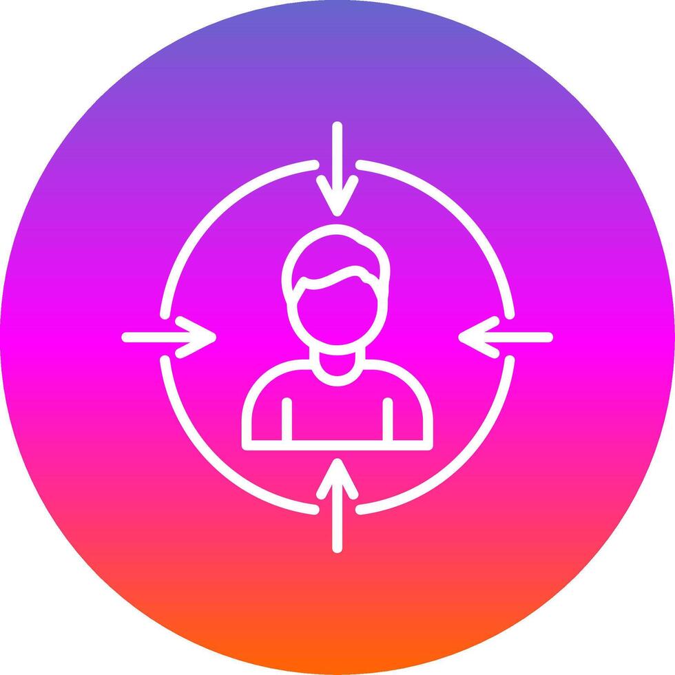 Target Audiences Line Gradient Circle Icon 43537089 Vector Art at Vecteezy