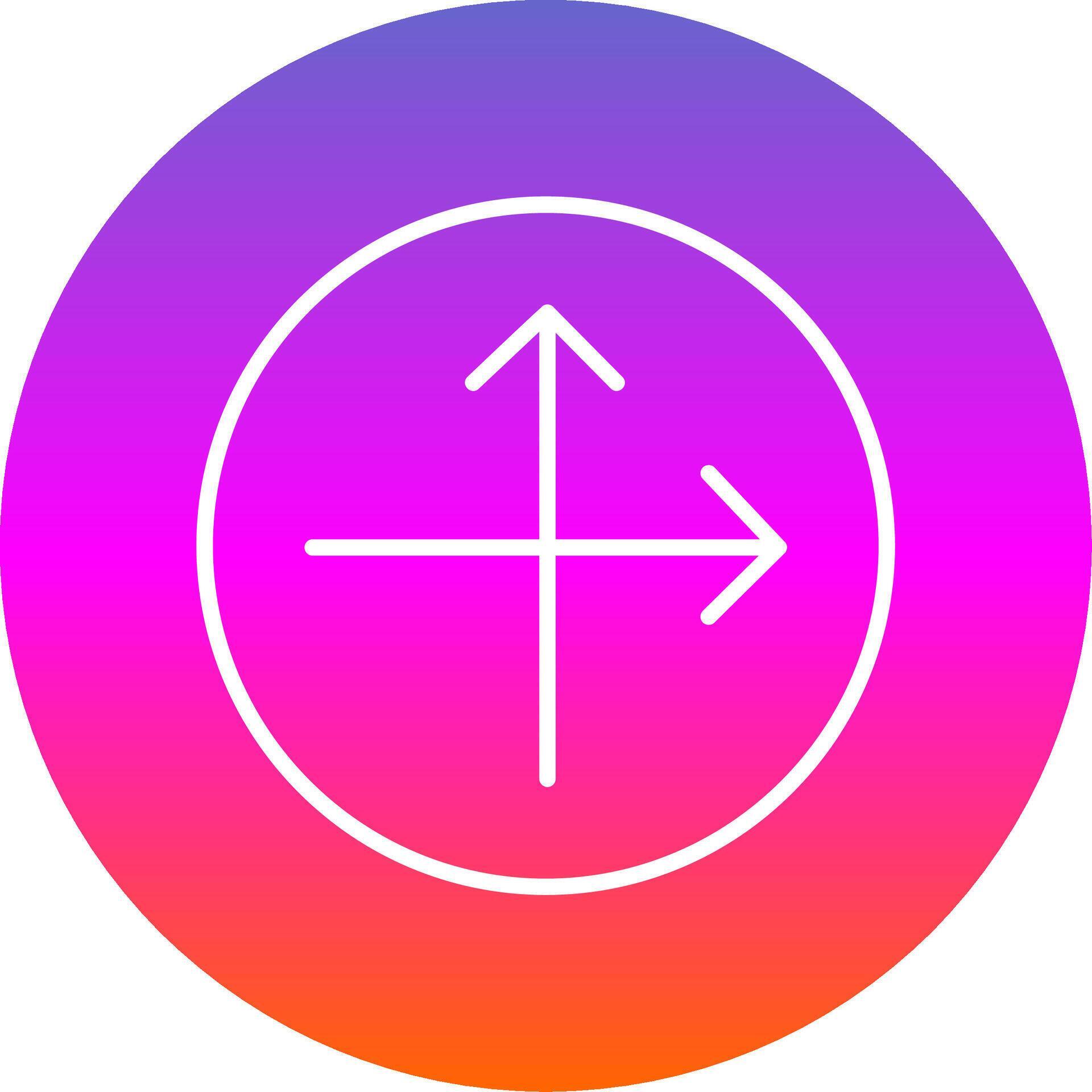 Intersect Line Gradient Circle Icon 43537137 Vector Art At Vecteezy