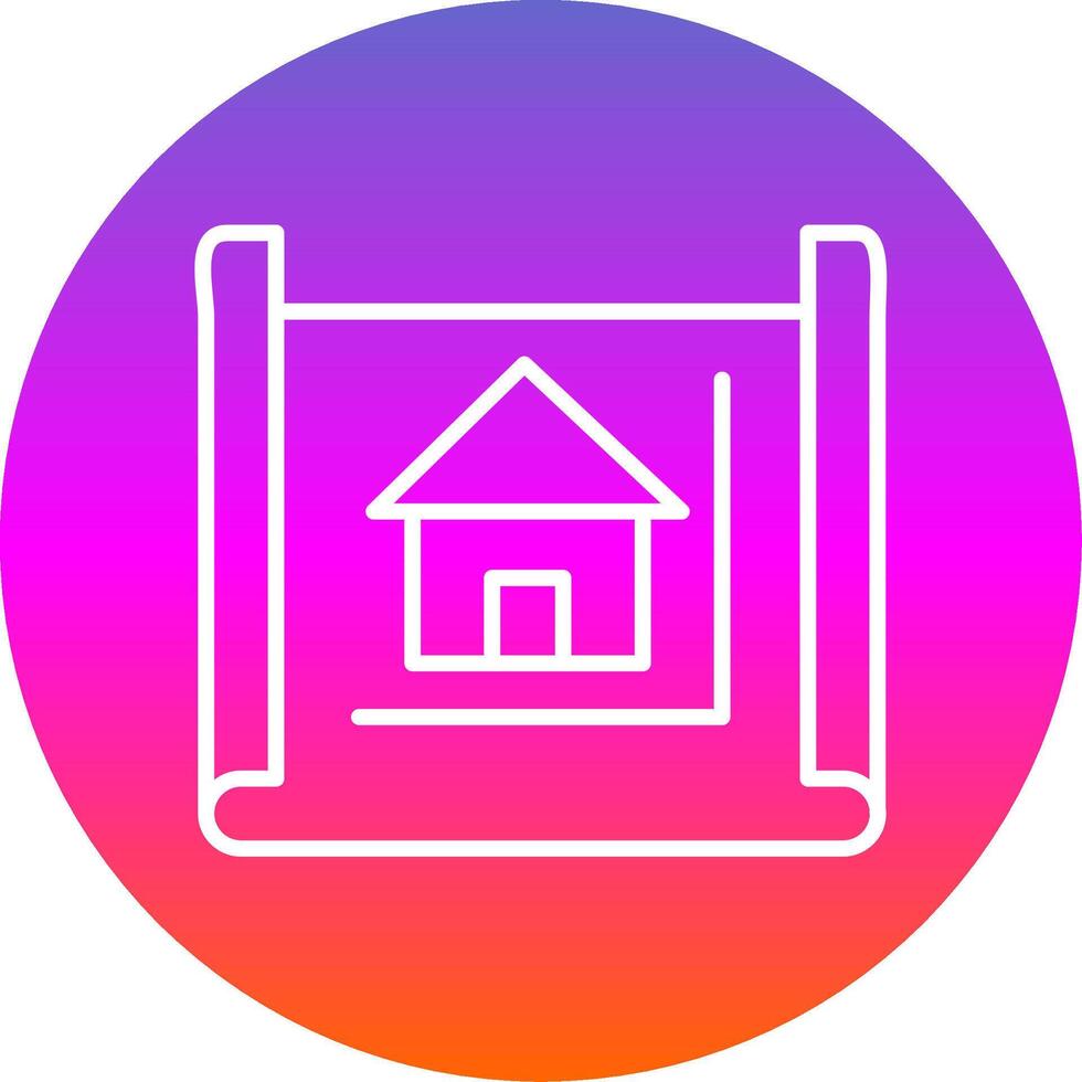 Blueprint Line Gradient Circle Icon 43537204 Vector Art at Vecteezy