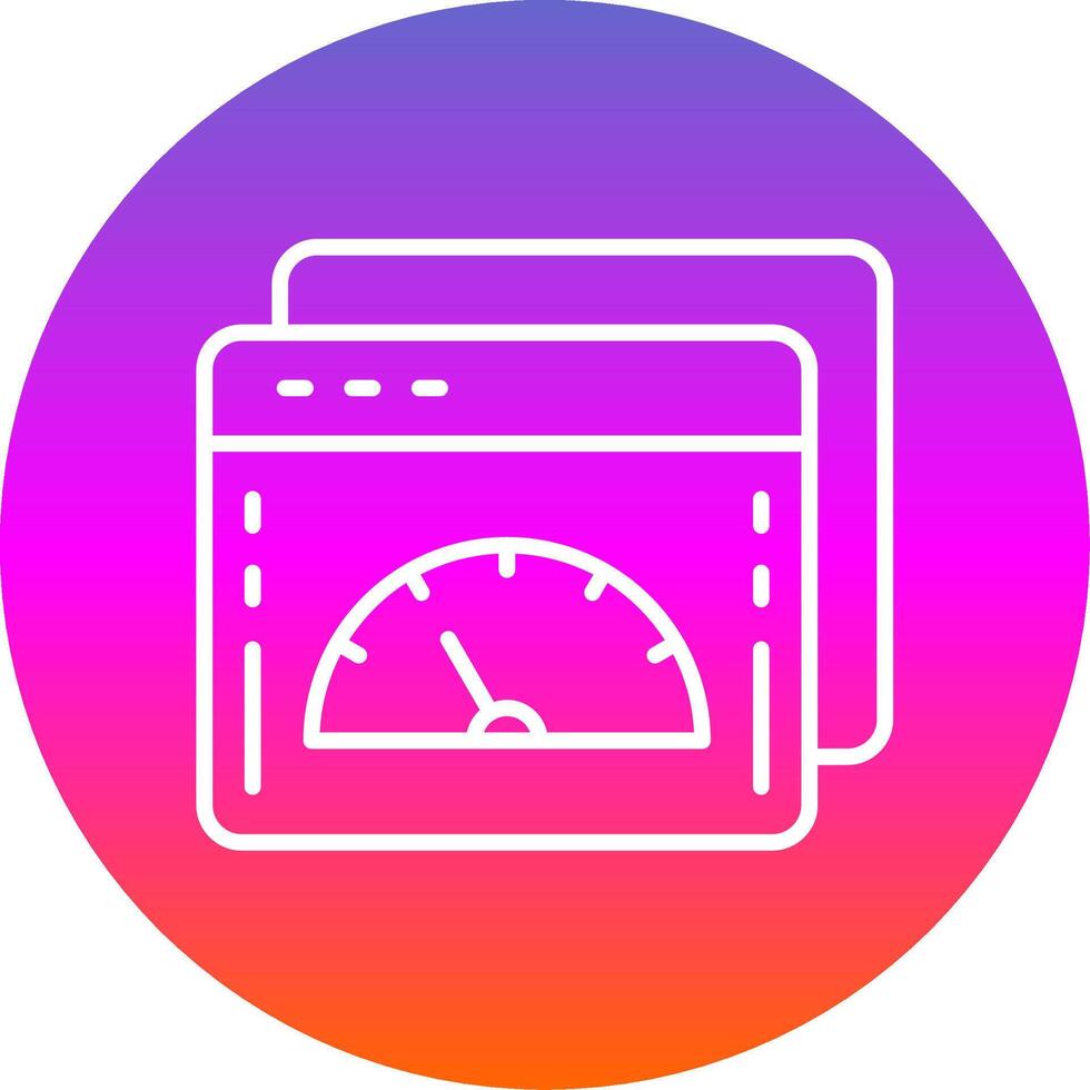 Web Optimization Line Gradient Circle Icon 43538434 Vector Art at Vecteezy