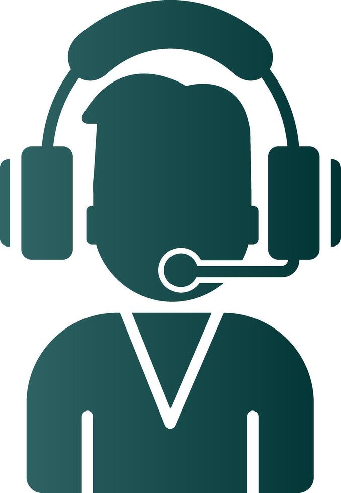 Support Admin Glyph Gradient Icon 43539080 Vector Art at Vecteezy