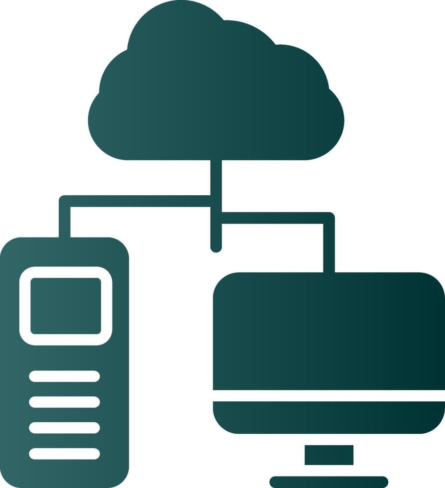 Cloud Computing Glyph Gradient Icon 43539959 Vector Art at Vecteezy