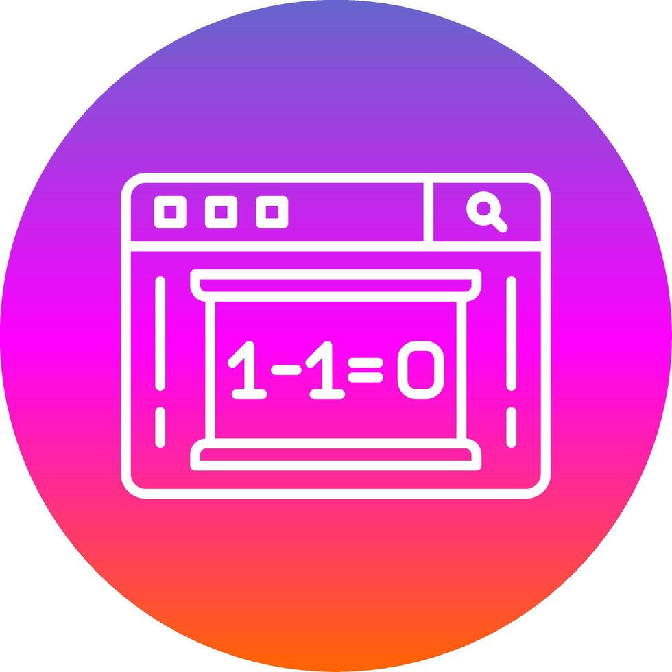 OnLine Gradient Circle Class Line Gradient Circle Icon 43540005 Vector ...