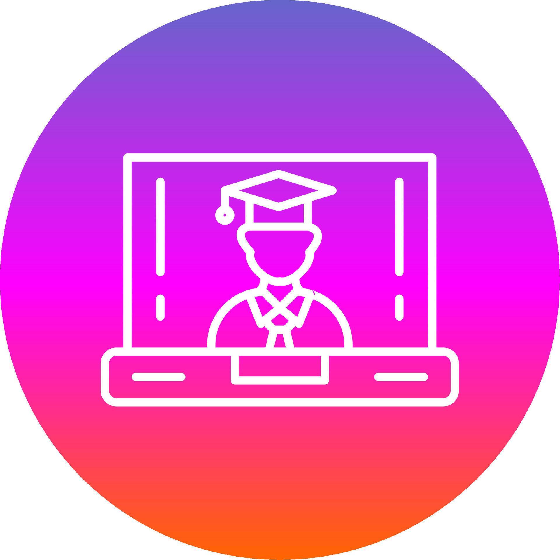 OnLine Gradient Circle Class Line Gradient Circle Icon 43540155 Vector ...