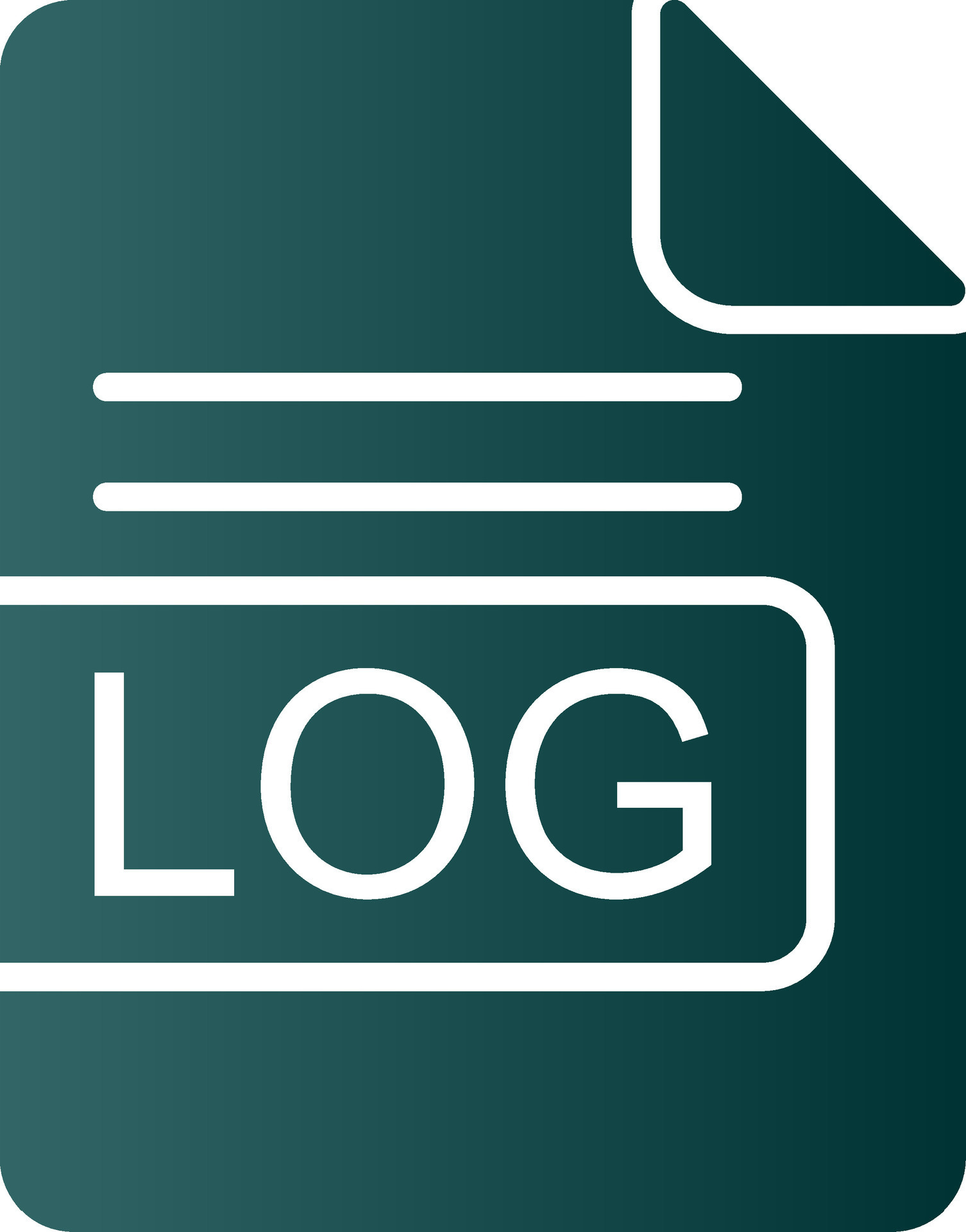 LOG File Format Glyph Gradient Icon 43540830 Vector Art at Vecteezy