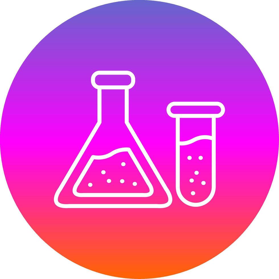 Flask Line Gradient Circle Icon 43540959 Vector Art At Vecteezy