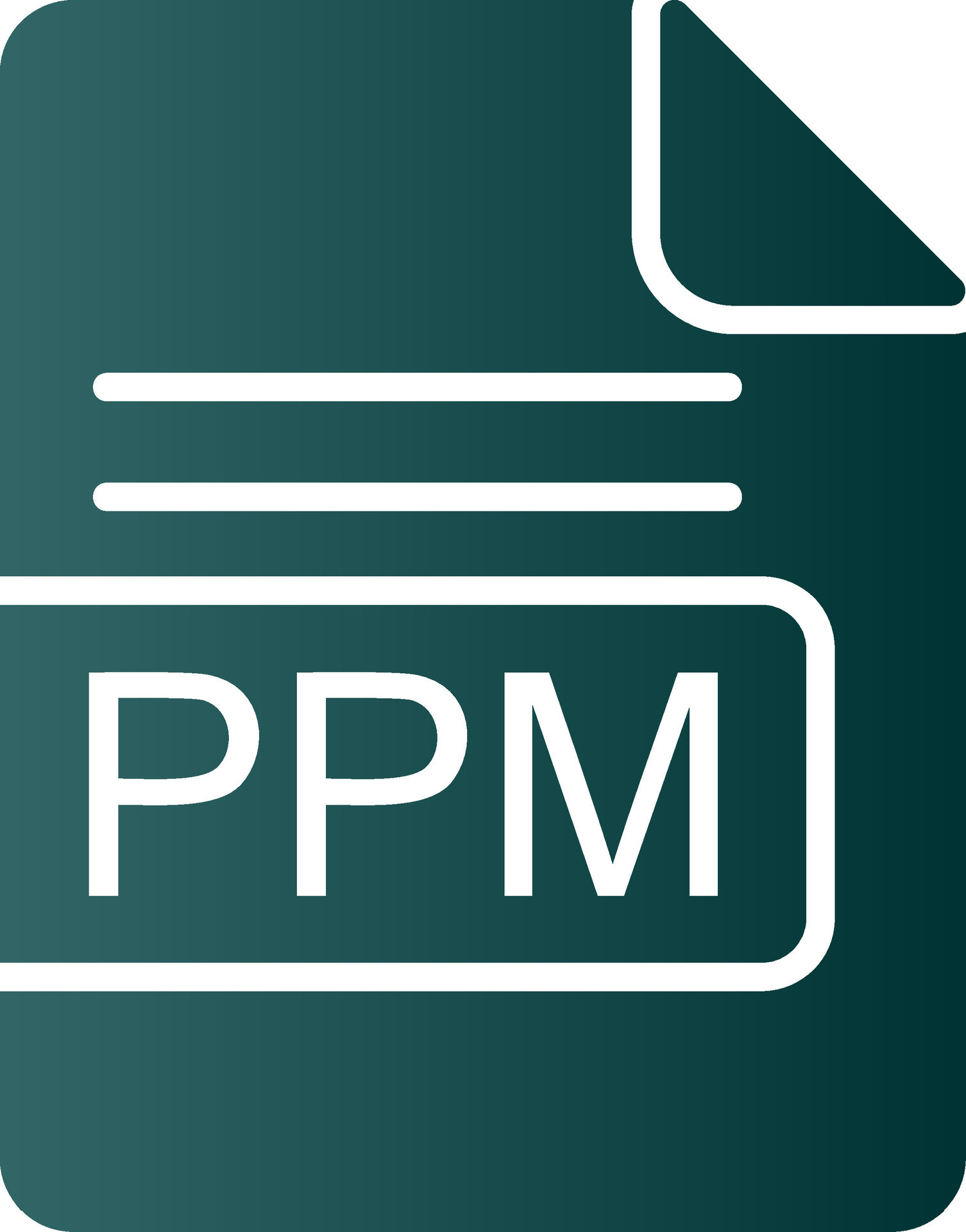 Ppm File Format Glyph Gradient Icon 43541085 Vector Art At Vecteezy