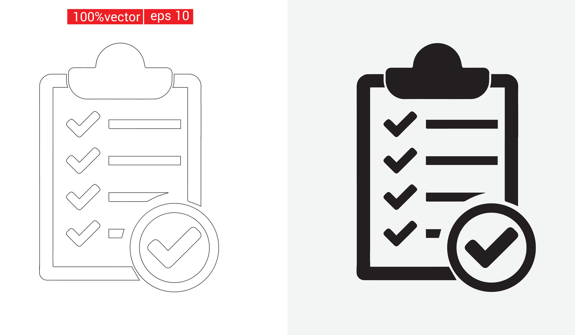 symbol for a checklist. A set web icon 43541921 Vector Art at Vecteezy