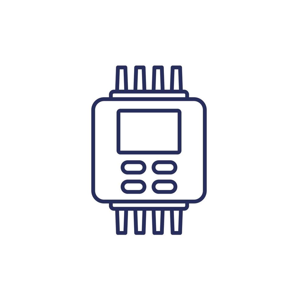 Plc Line Icon Programmable Logic Controller 43547750 Vector Art At