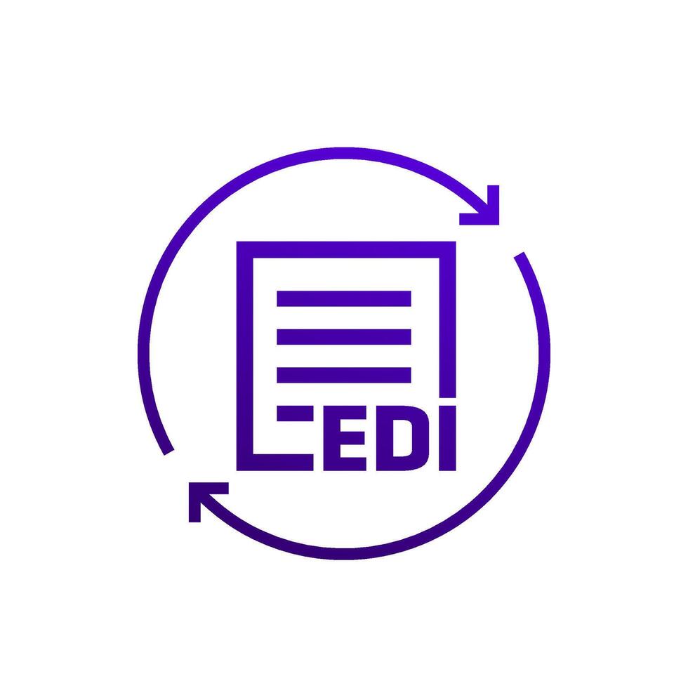 EDI icon, Electronic Data Interchange 43547791 Vector Art at Vecteezy