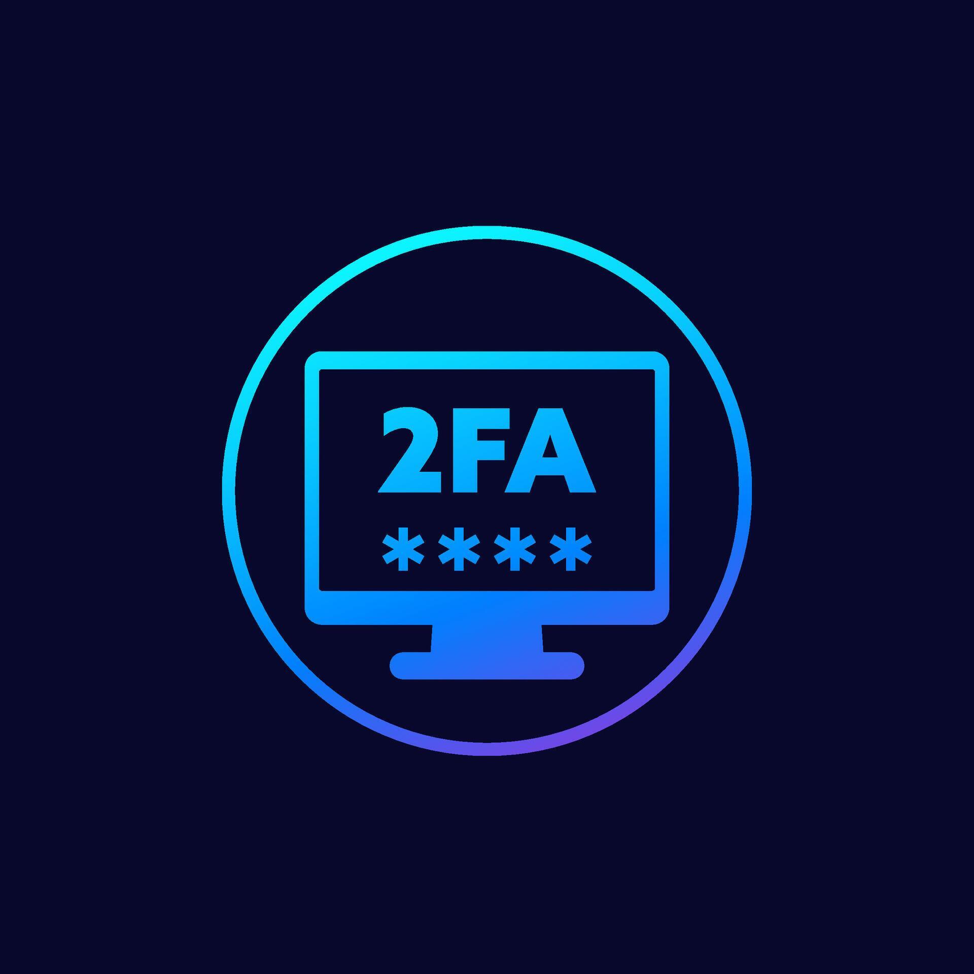 two factor authentication icon for web 43547833 Vector Art at Vecteezy
