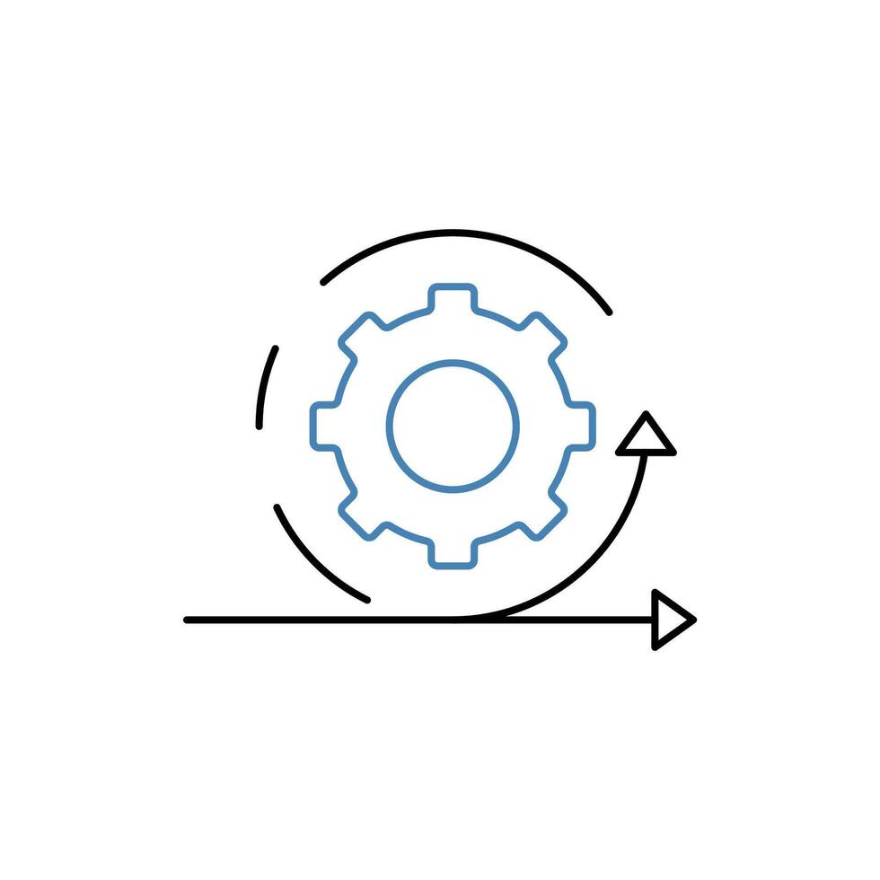 agile concept line icon. Simple element illustration. agile concept ...