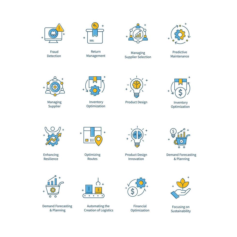 Supply Chain, AI Driven Supply Chain Icon Set 43550164 Vector Art at ... Supply Chain, AI Driven Supply Chain Icon Set 43550164 Vector Art at ...