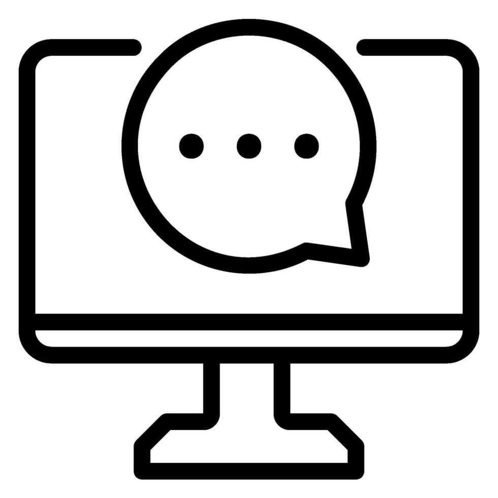 computer line icon 43554842 Vector Art at Vecteezy