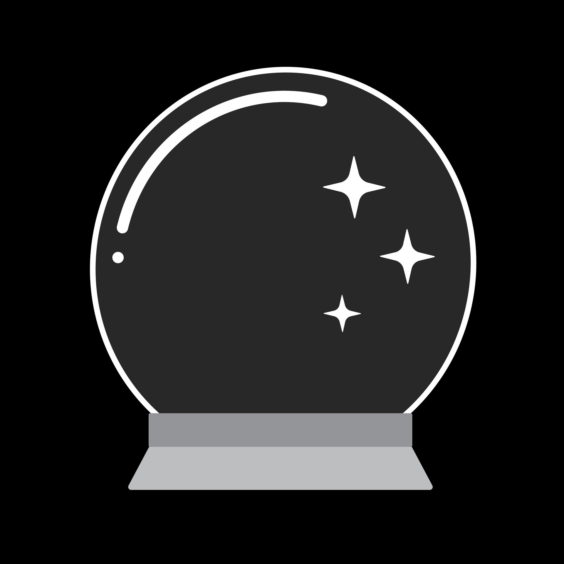 Flat Mysterious Orb Magical Glass Ball 43557390 Vector Art At Vecteezy
