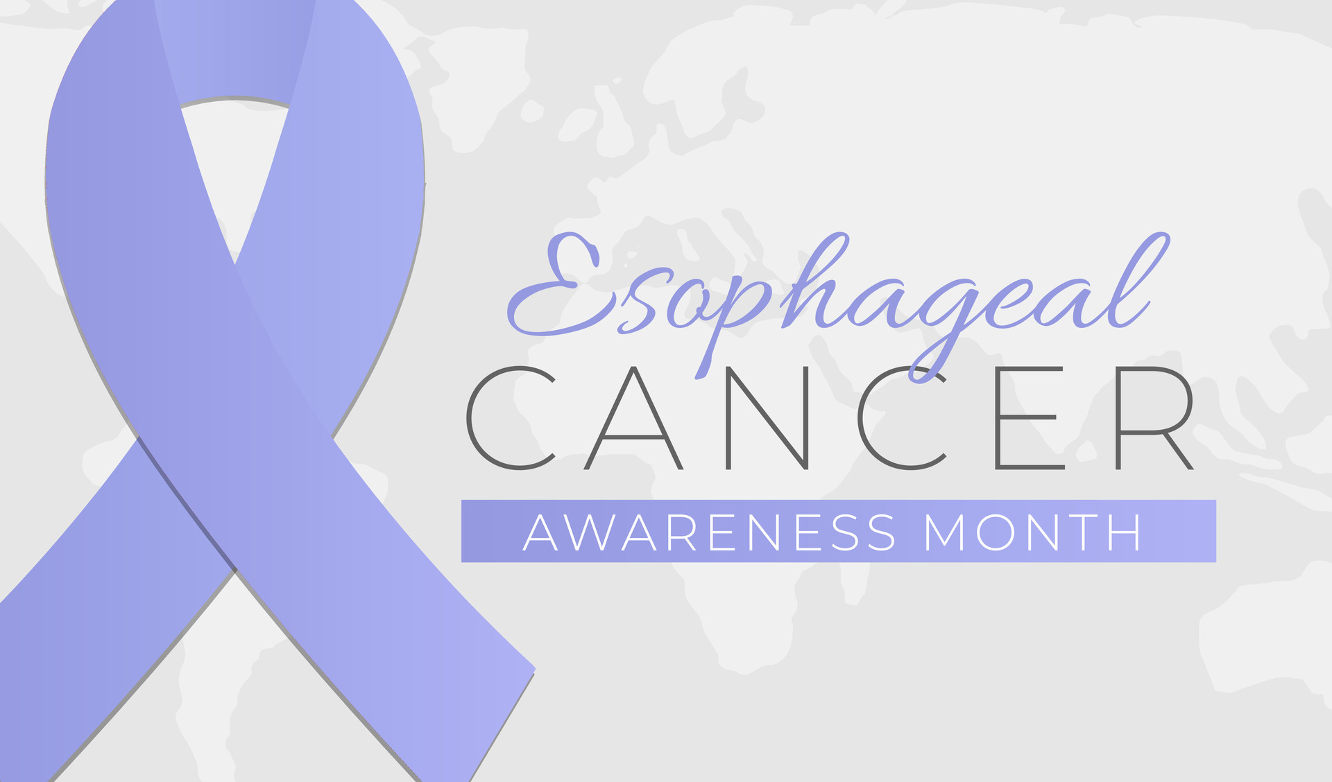 Esophageal Cancer Awareness Month Background Illustration Banner
