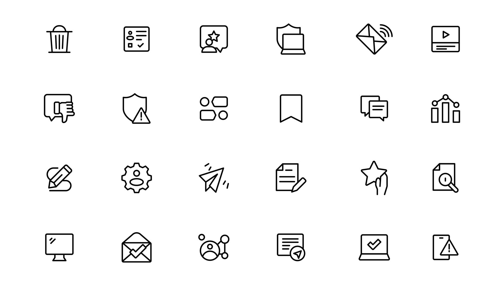 Internet icon set. Containing online, computer, network, website, server, web design, hardware ...