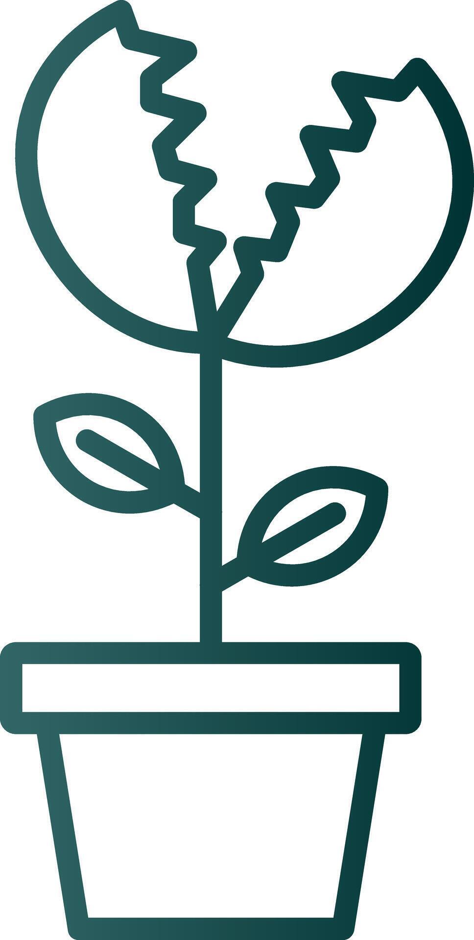 Venus Flytrap Line Gradient Icon 43572327 Vector Art at Vecteezy