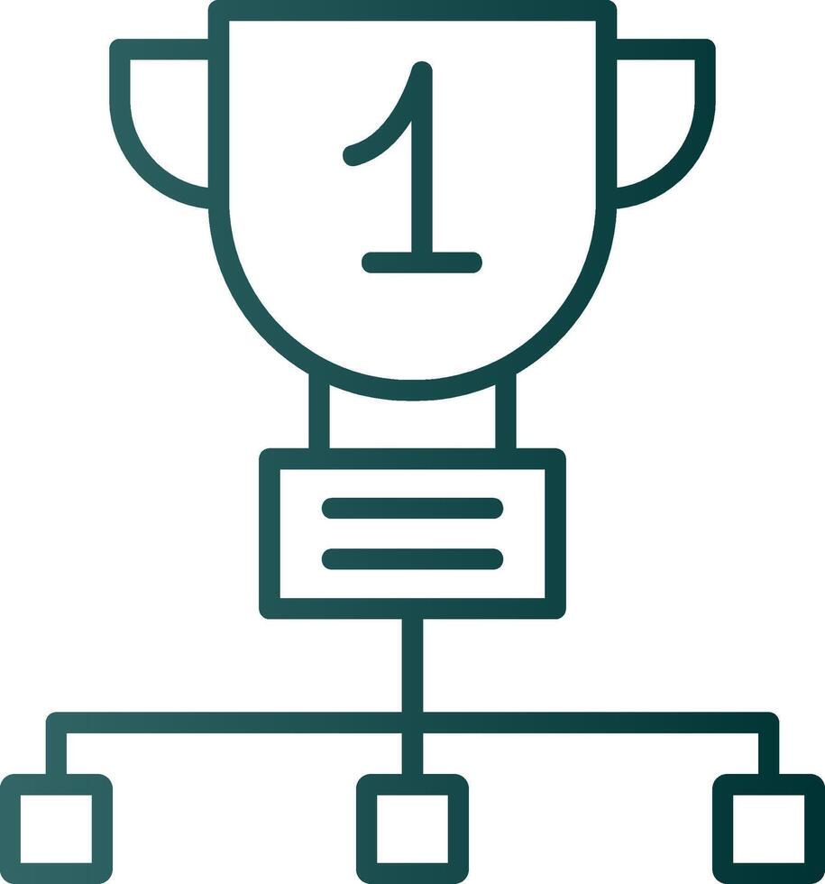 Trophy Line Gradient Icon 43573310 Vector Art at Vecteezy