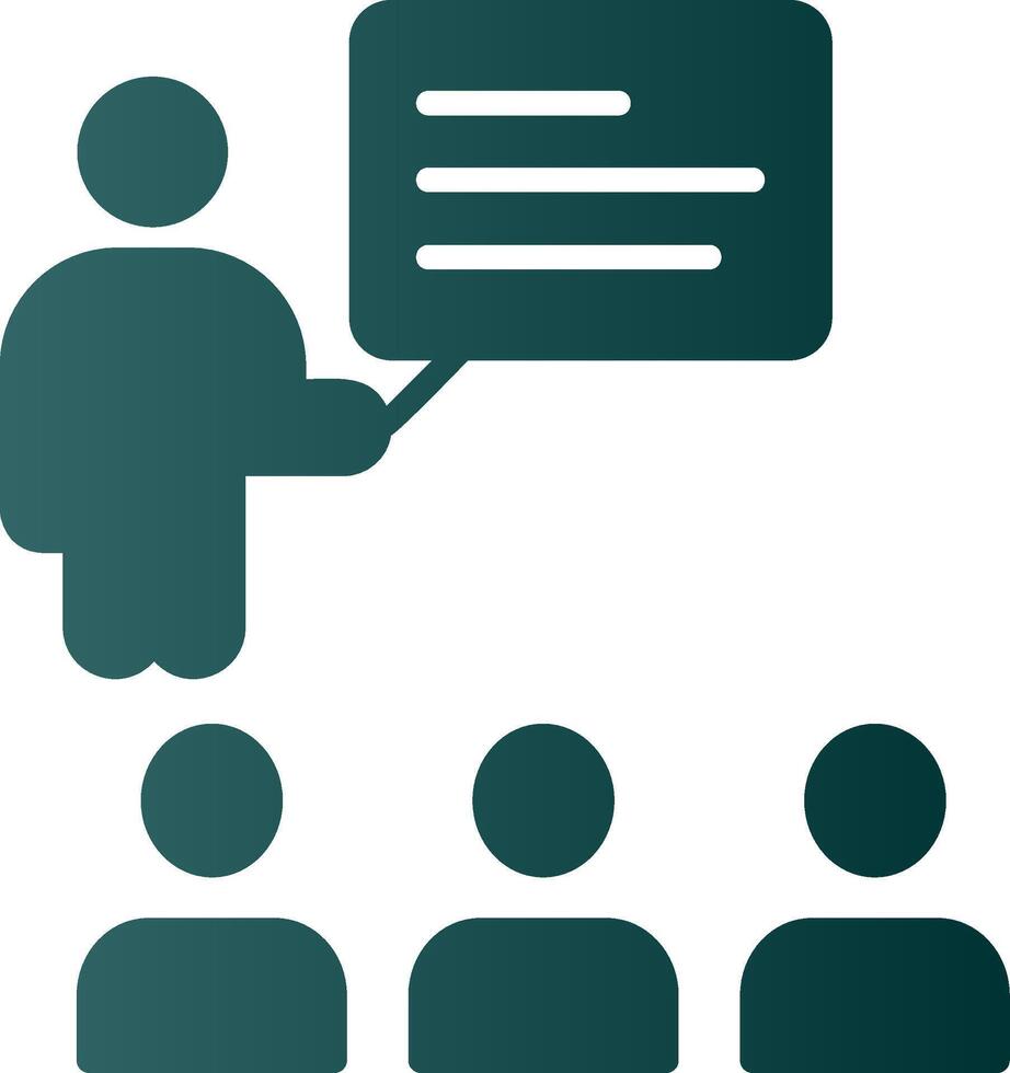 lecture Glyph Gradient Icon 43575069 Vector Art at Vecteezy