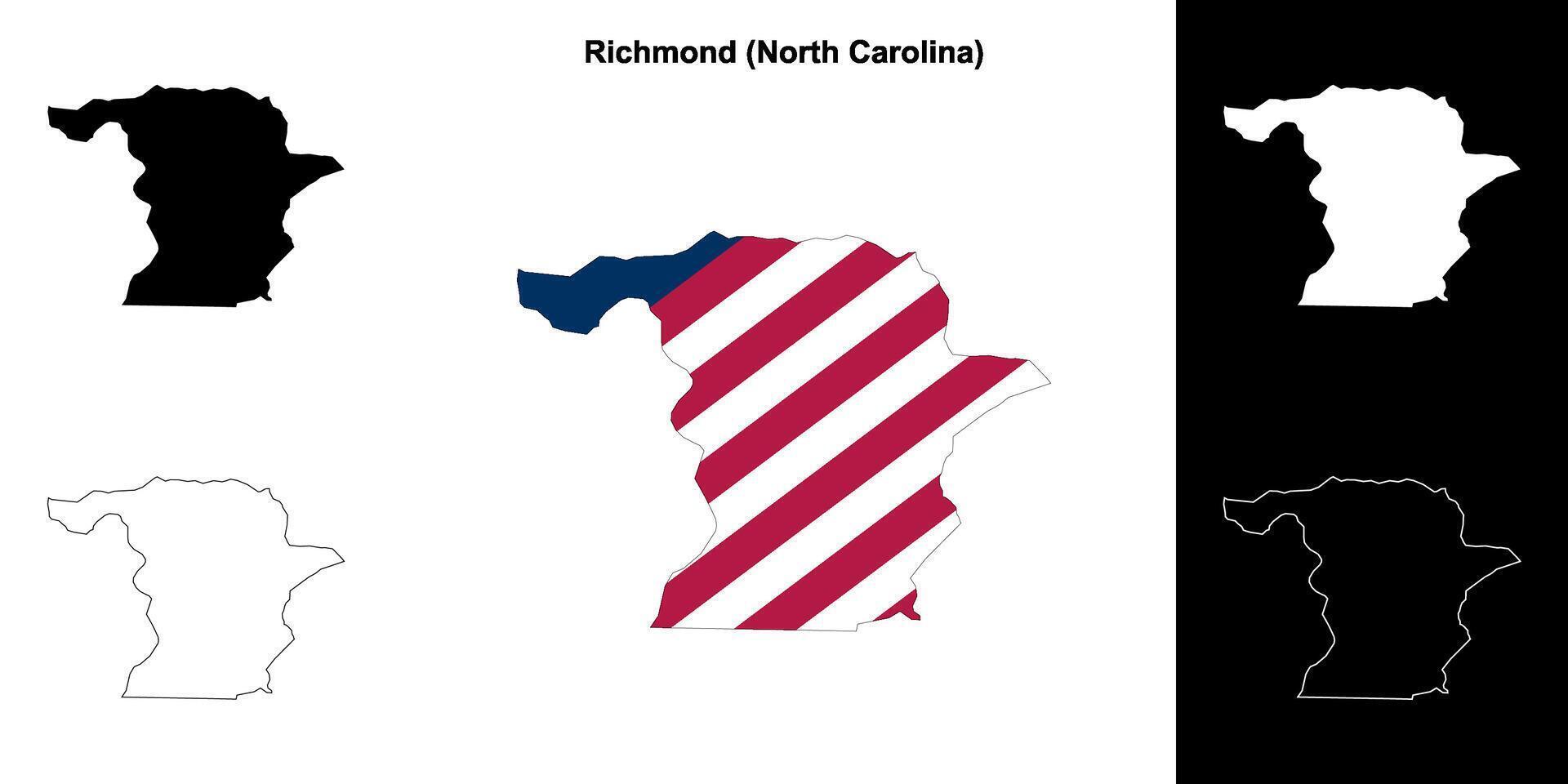 Richmond County, North Carolina outline map set 43577018 Vector Art at ... Richmond County, North Carolina outline map set 43577018 Vector Art at ...