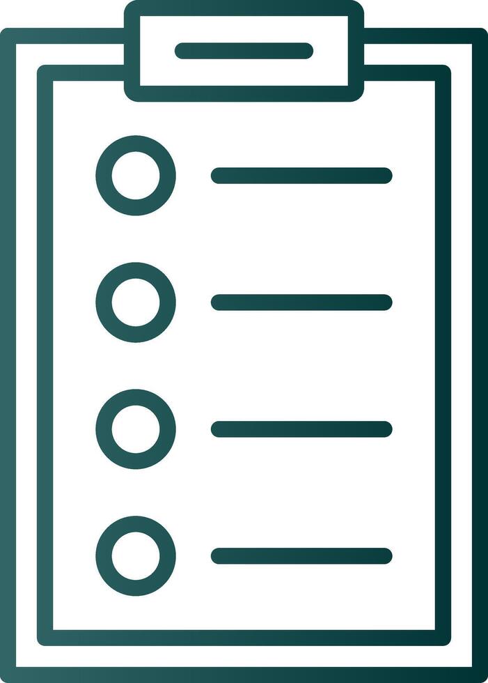 Clipboard Line Gradient Icon 43577779 Vector Art At Vecteezy