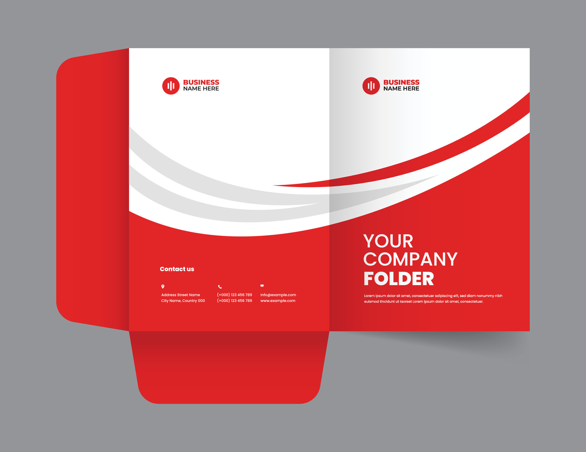 Presentation, presentation folder and creative folder design 43578782 ...
