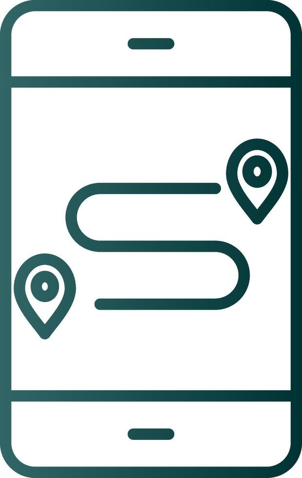 Gps Line Gradient Icon 43581204 Vector Art At Vecteezy