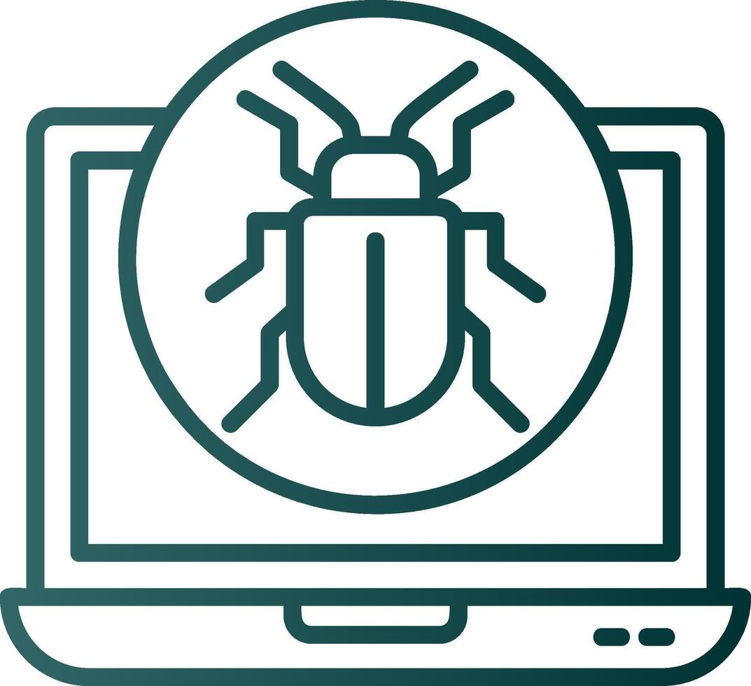 Bug Line Gradient Icon 43581799 Vector Art At Vecteezy