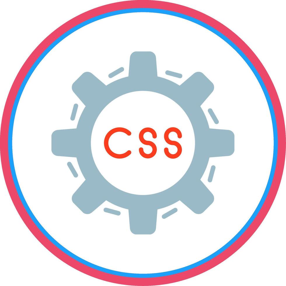 Css Coding Flat Circle Icon 43582019 Vector Art At Vecteezy