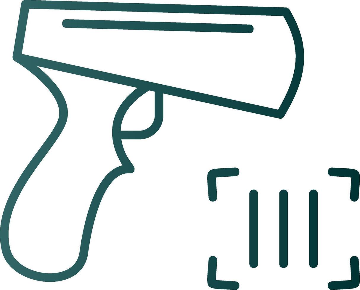 Barcode Scanner Line Gradient Icon 43582184 Vector Art At Vecteezy