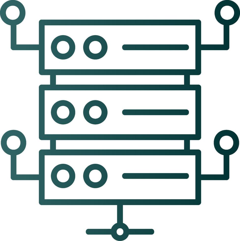 Database Architecutre Line Gradient Icon 43583340 Vector Art at Vecteezy