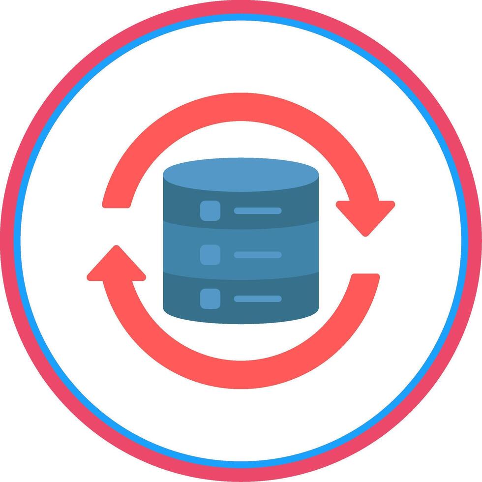 Data Synchronization Flat Circle Icon 43583994 Vector Art at Vecteezy