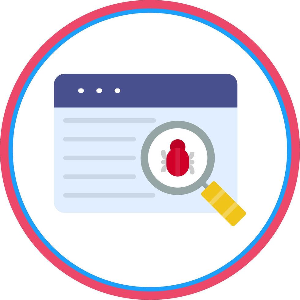 Web Coding Flat Circle Icon 43590410 Vector Art at Vecteezy