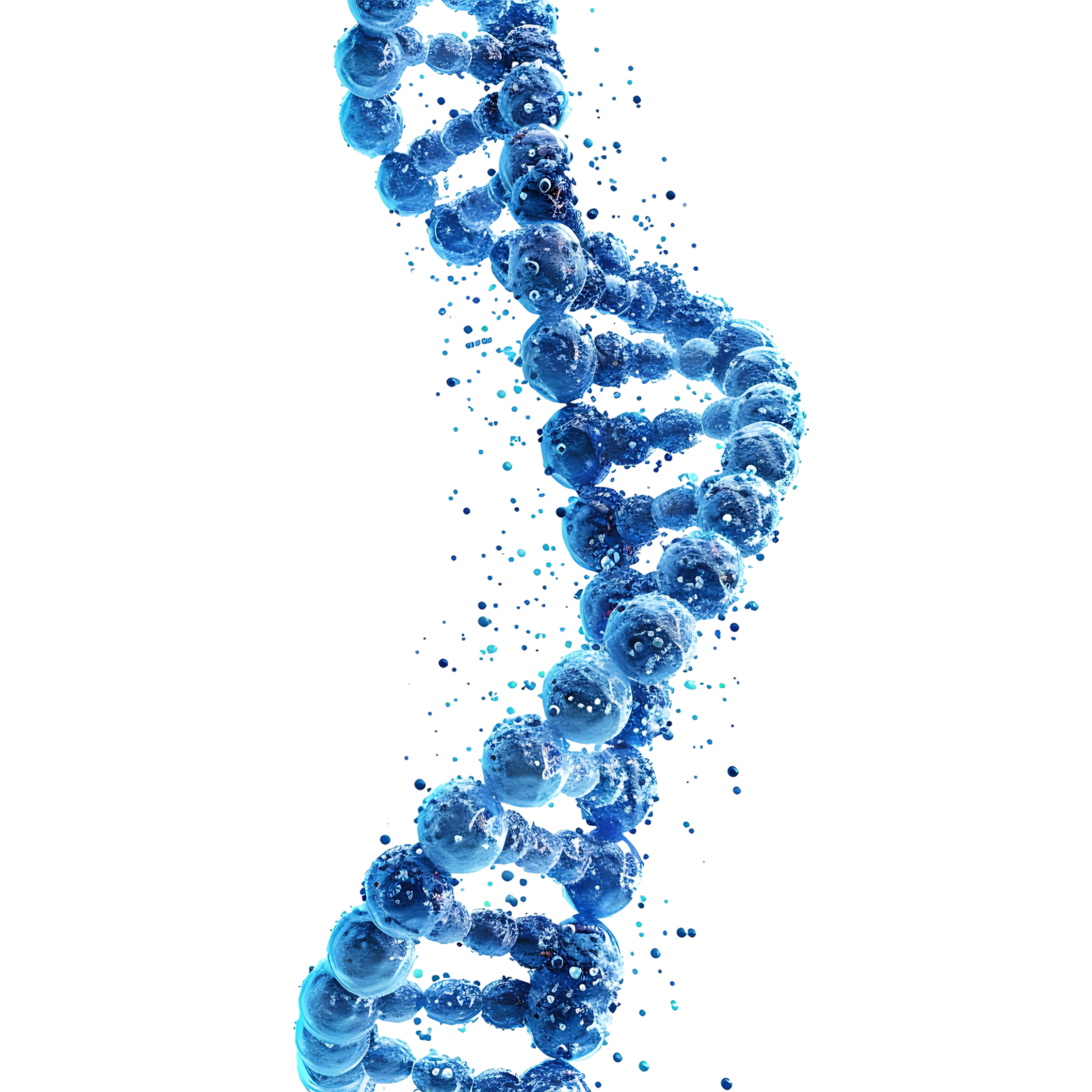 Blue DNA Chain on transparent Background 43591994 PNG