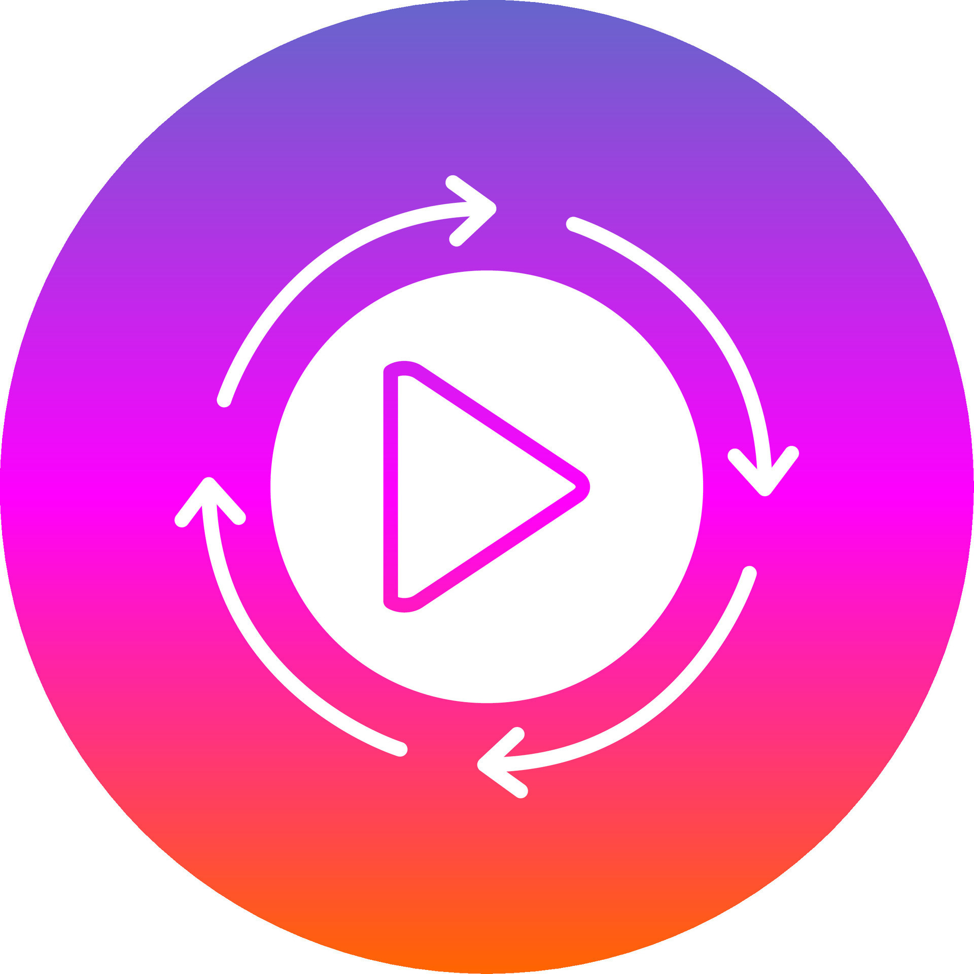 Rotation Glyph Gradient Circle Icon Design 43593094 Vector Art at Vecteezy