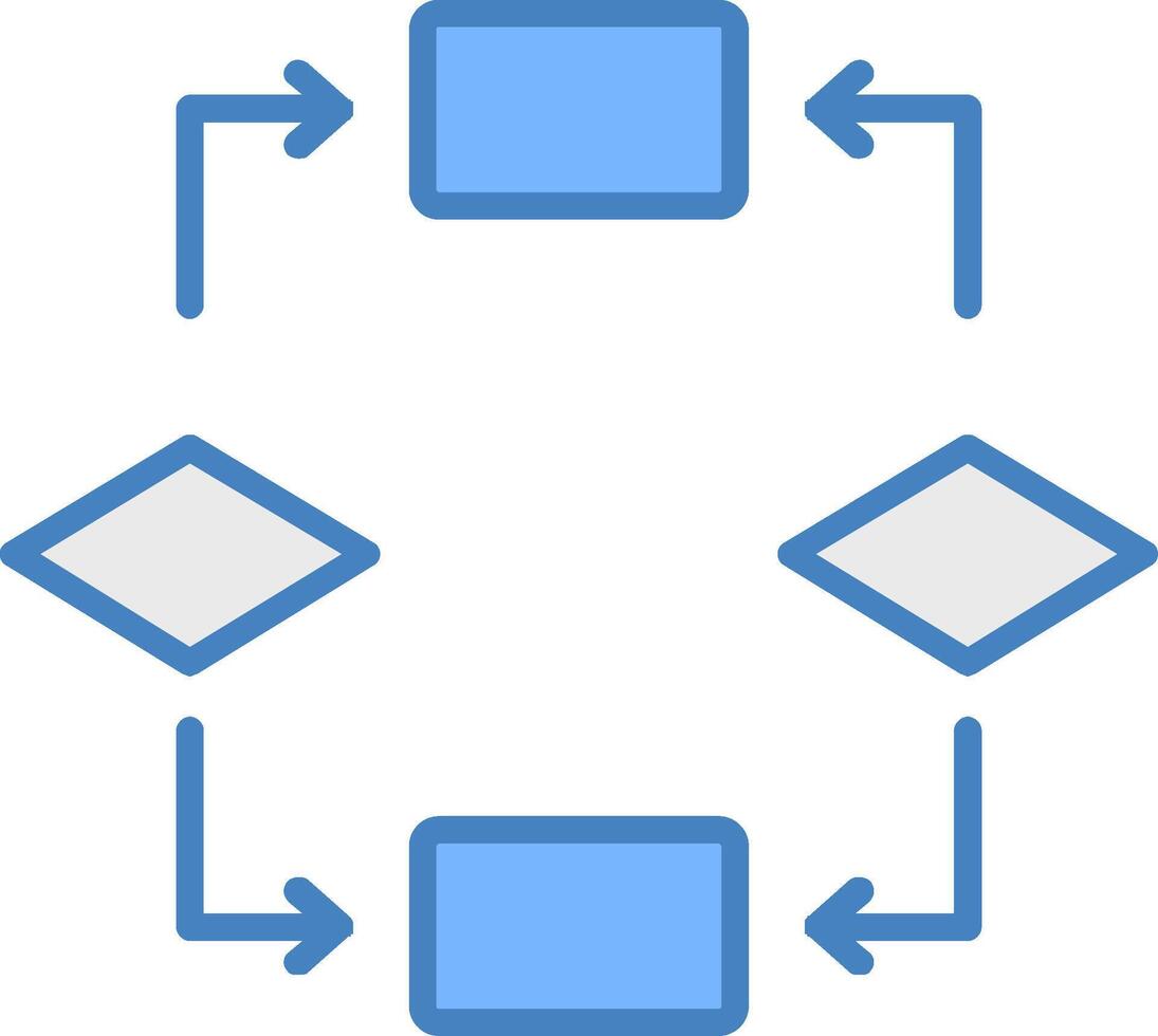 Algorithm Line Filled Blue Icon 43598297 Vector Art at Vecteezy