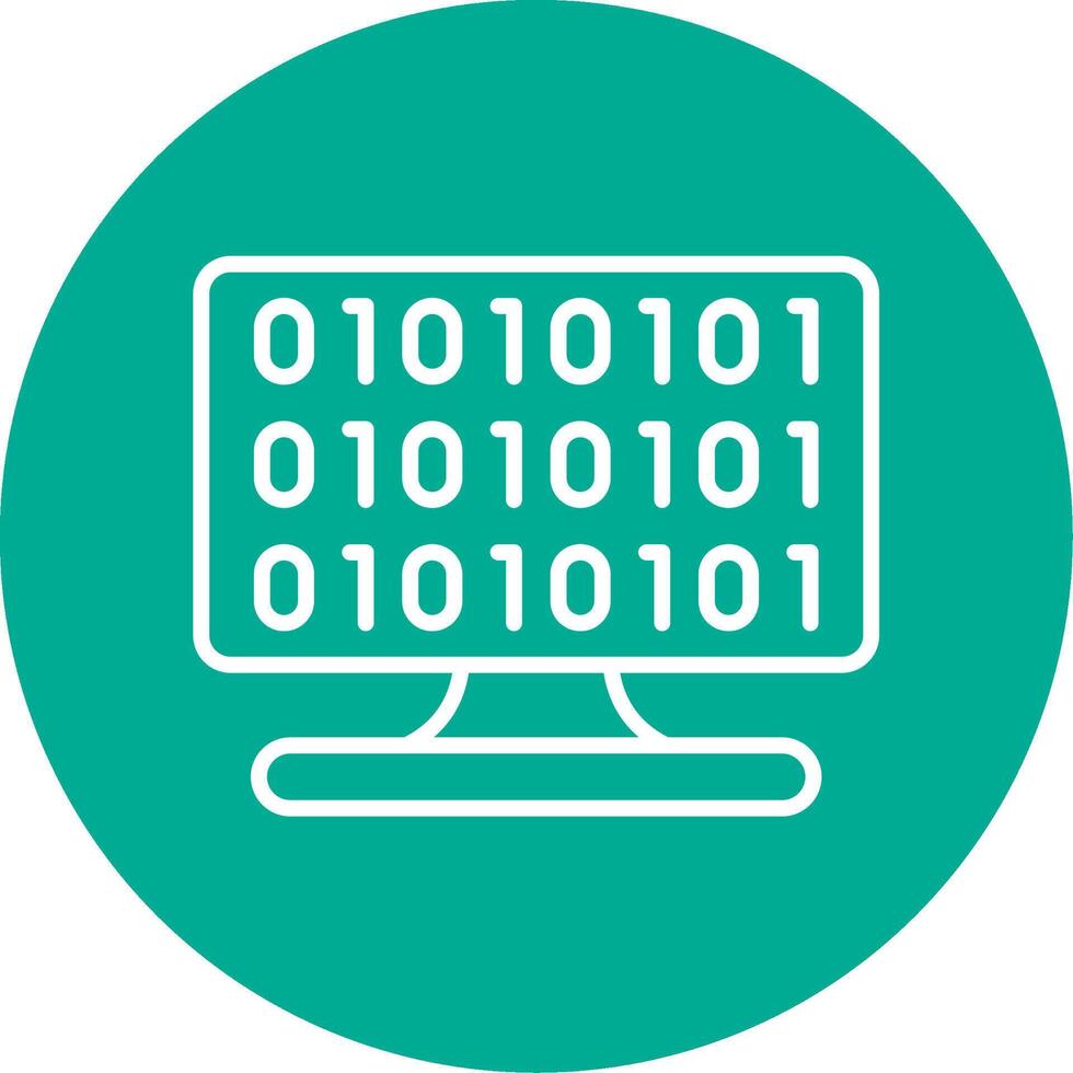 Binary Code Multi Color Circle Icon 43601051 Vector Art at Vecteezy